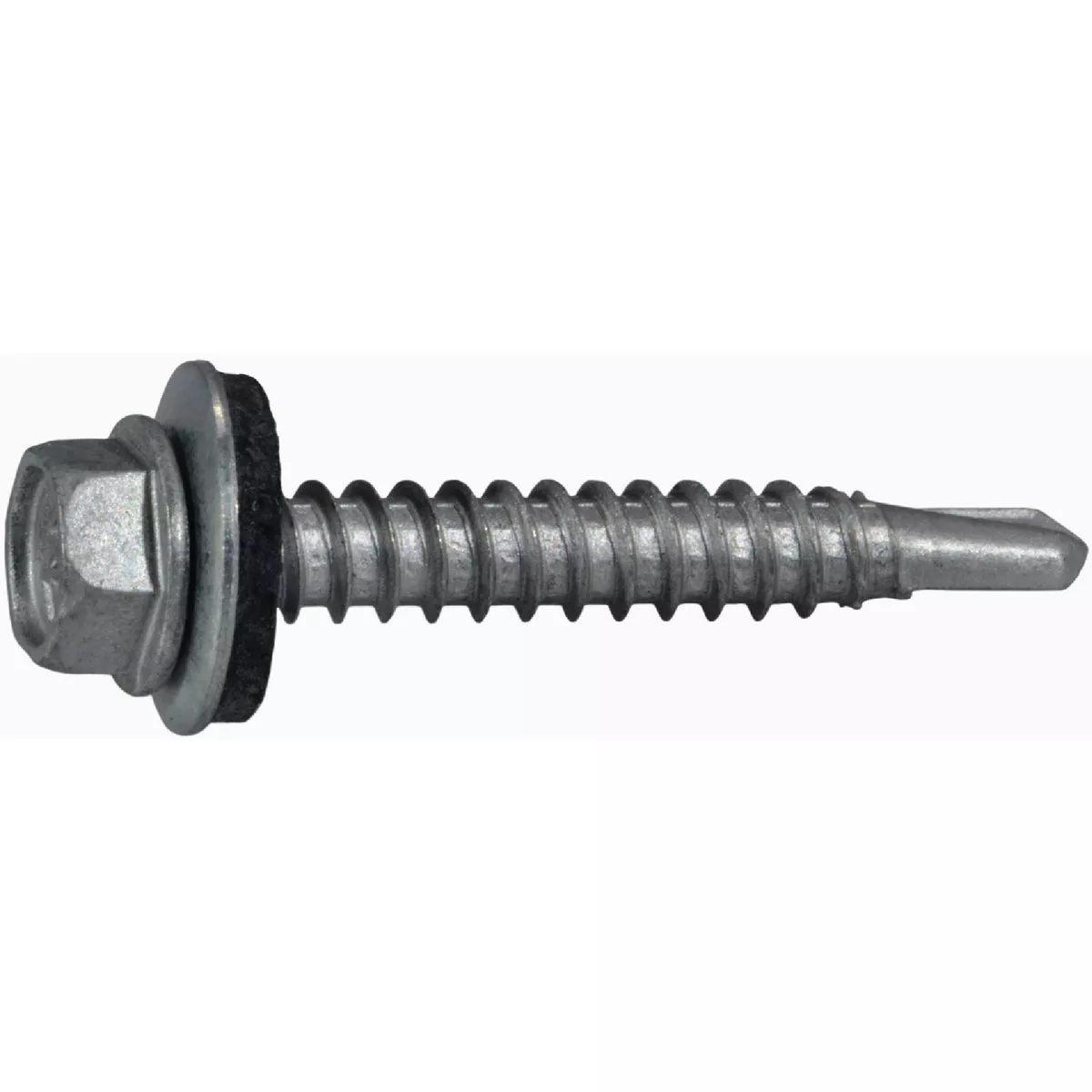 Midwest Fastener #12 x 1-1/2 In. Silver Ruspert Coated Steel Hex Washer ...