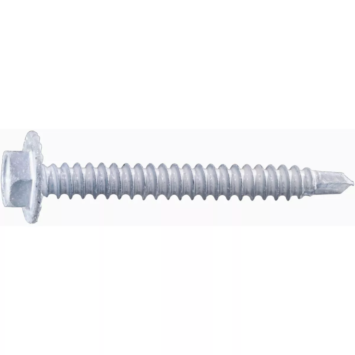 Midwest Fastener #8 x 1-1/2 In. White Ruspert Coated Steel Hex Washer ...