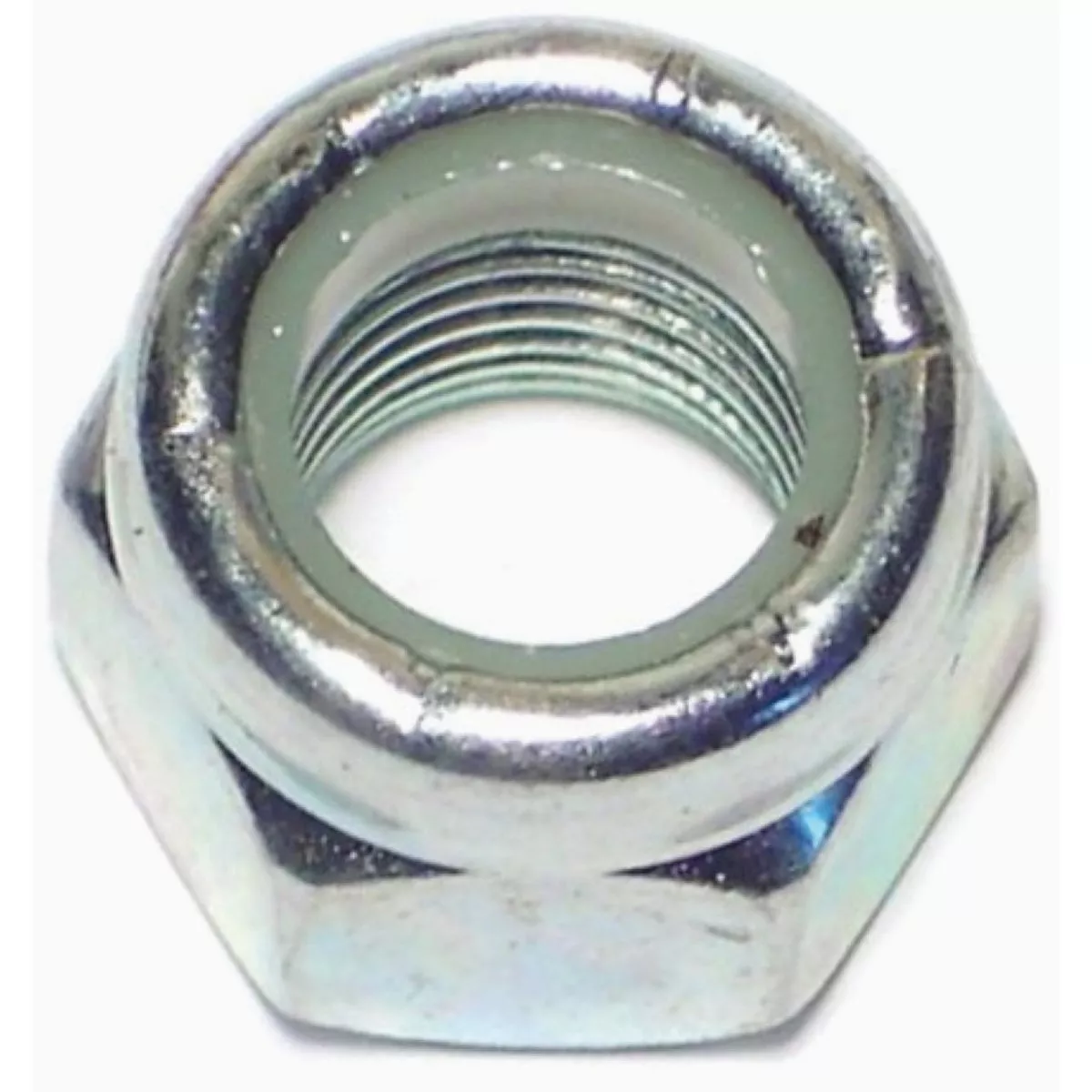 Midwest Fastener 3/8 In.-24 Zinc Plated Grade 2 Steel Fine Thread Nylon ...