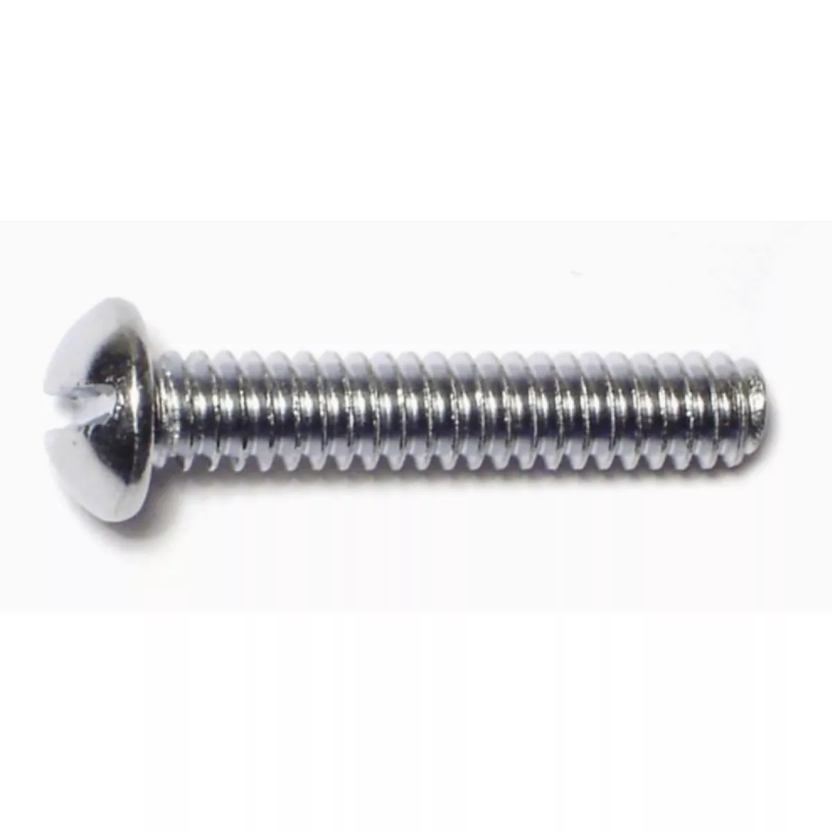 Midwest Fastener #10-24 x 1 In. Steel Coarse Thread Slotted Round Head ...