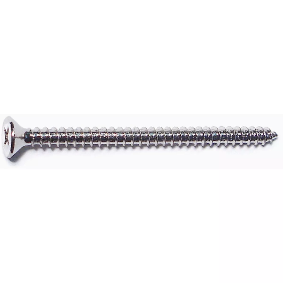 Midwest Fastener #9 x 2-1/2 In. Chrome Plated Steel Phillips Flat Head ...