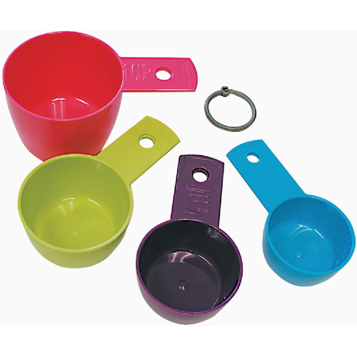 R&M Multi-Color Plastic Measuring Cup Set (4-Piece) | Do it Best