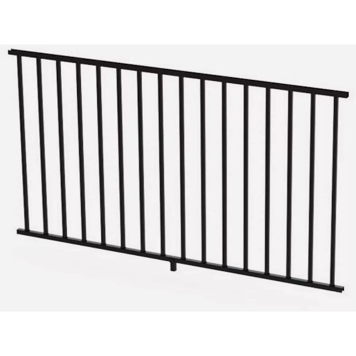 Avalon 6 Ft. x 36 In. Matte Black Level Rail Panel with Square ...