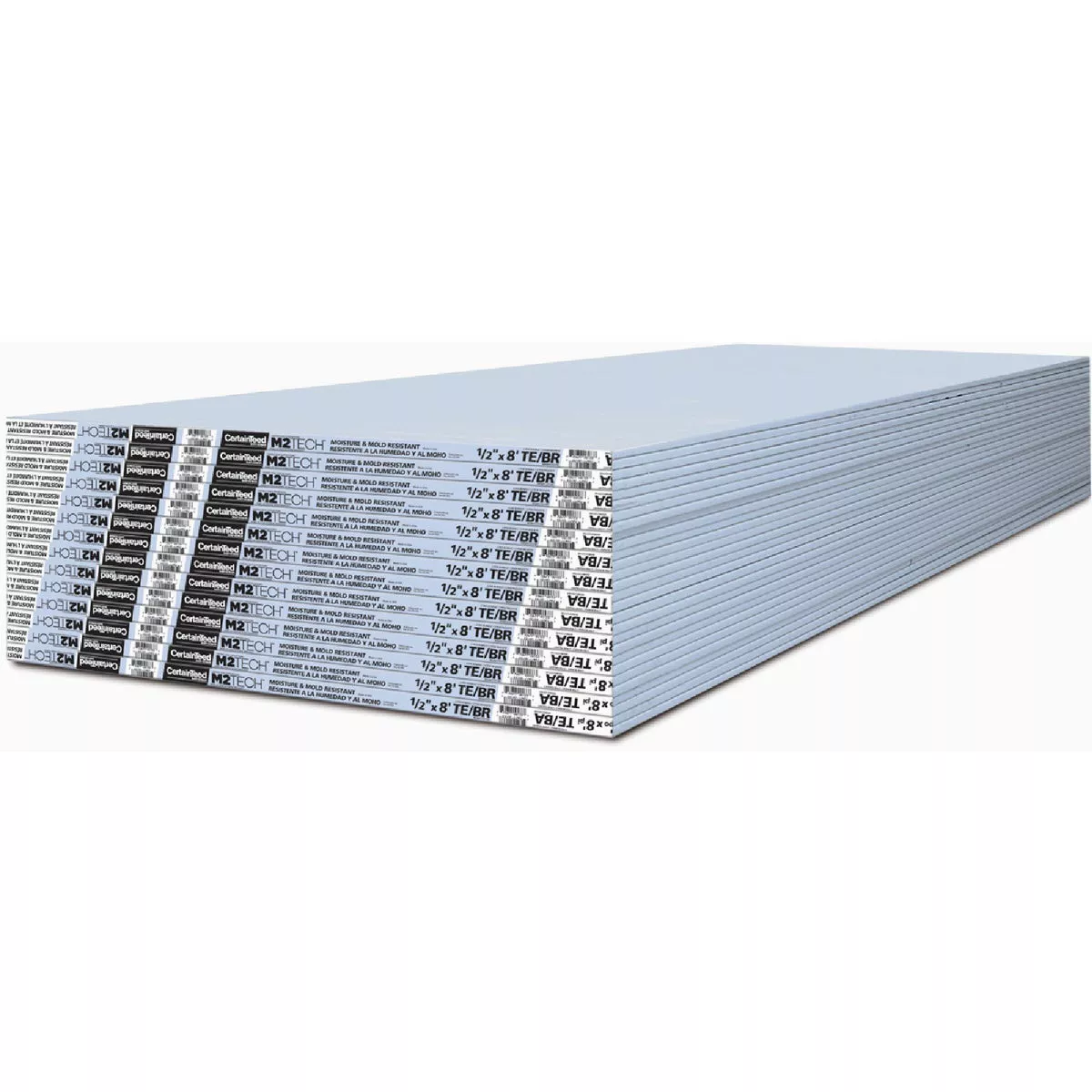 CertainTeed M2Tech 1/2 In. x 4 Ft. x 8 Ft. Moisture & Mold-Resistant ...