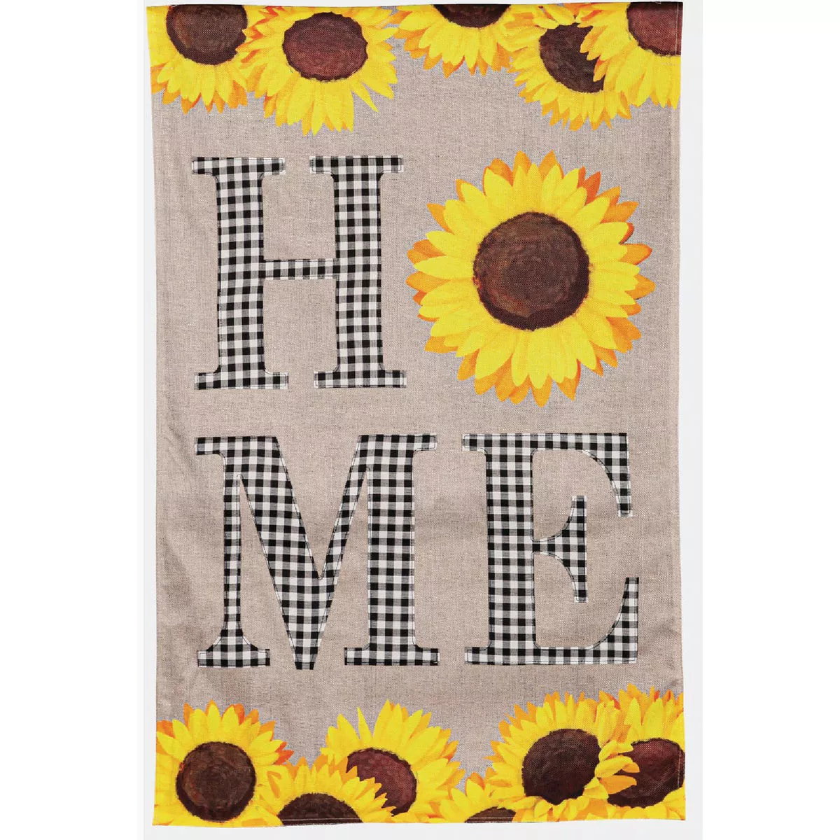 Evergreen Sunflower Home House Burlap Flag | True Value Hardware