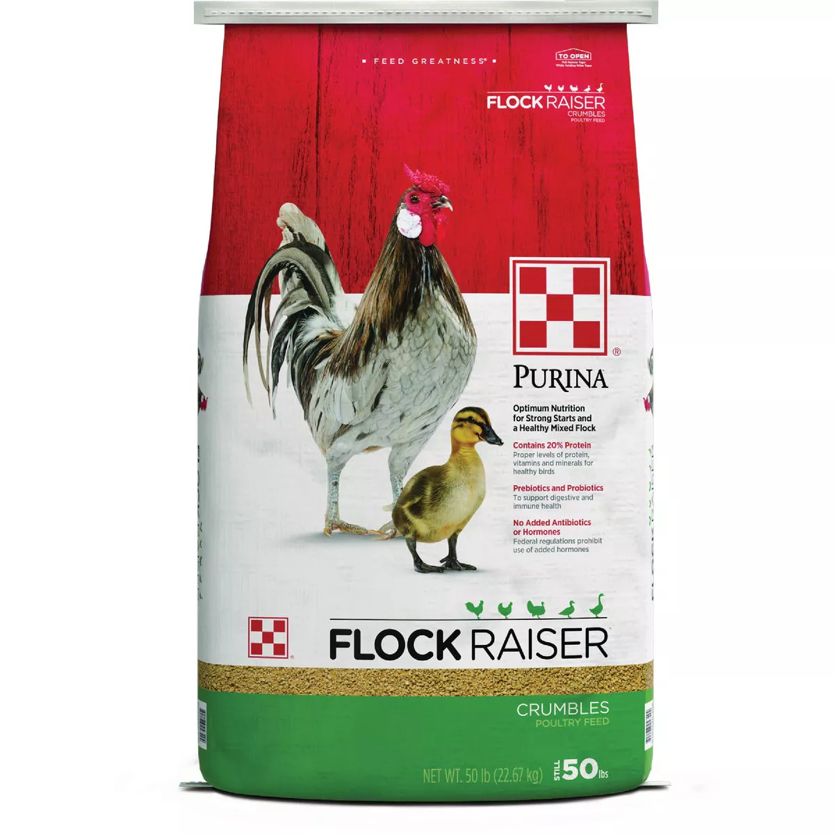 Purina Premium 50 Lb. Flock Raiser Chicken Feed Crumbles | Do it Best