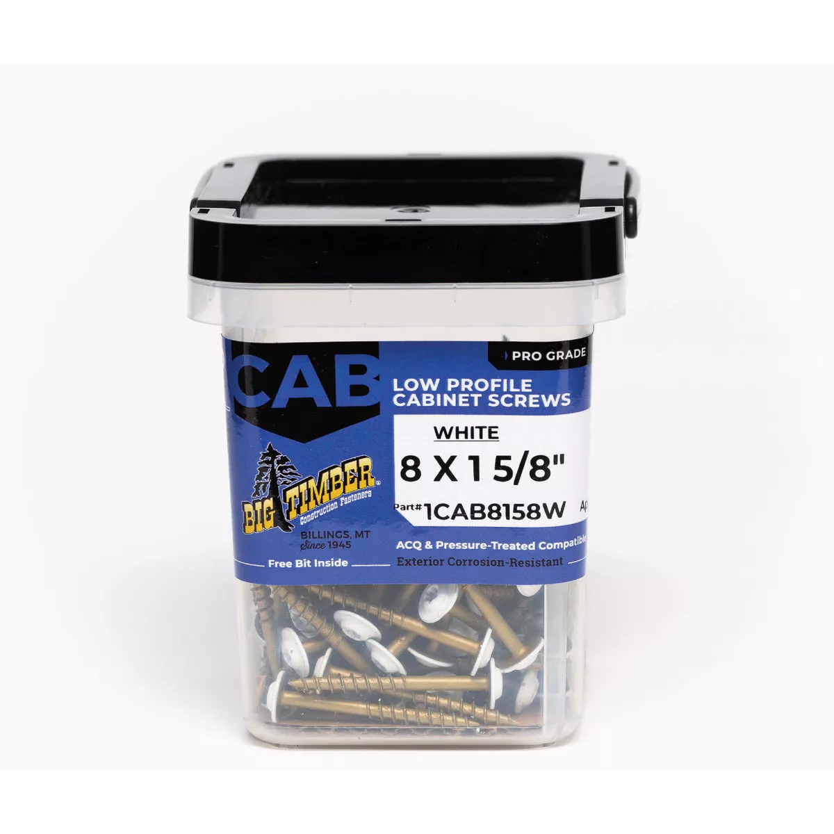 Big Timber #8 x 1-5/8 In. White Star Cabinet Screw (1 Lb., 149 Ct ...