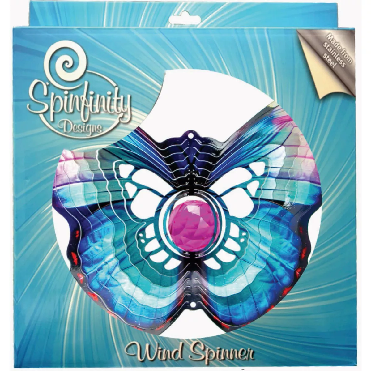 Spinfinity Designs Crystal Butterfly Wind Spinner | True Value Hardware