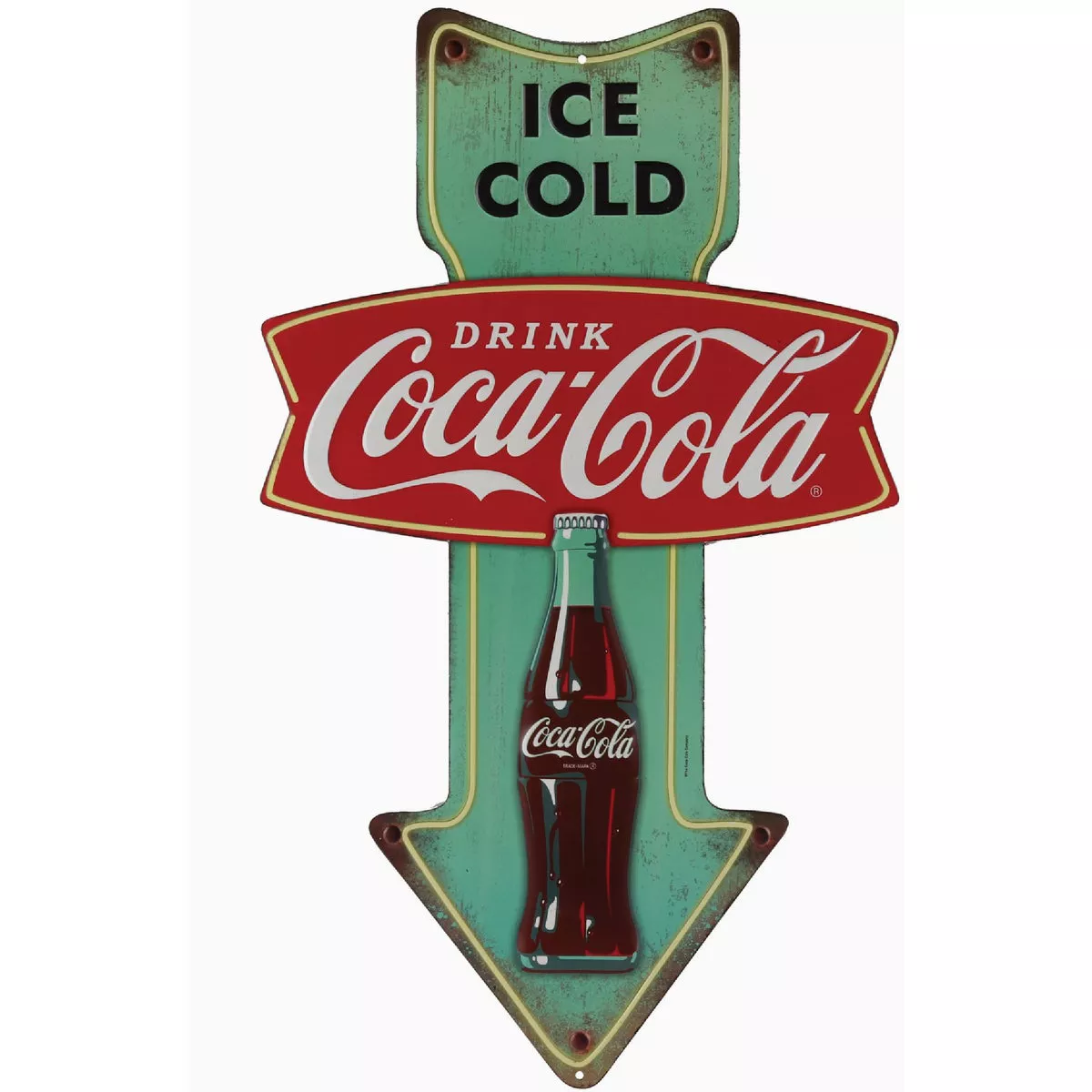 Coca Cola 14x24 Metal Sign "Ice Cold Coca Cola"- | True Value Hardware