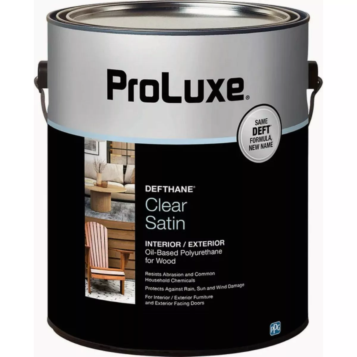 ProLuxe Defthane 1 Qt. Satin Oil-Based Interior/Exterior Polyurethane ...