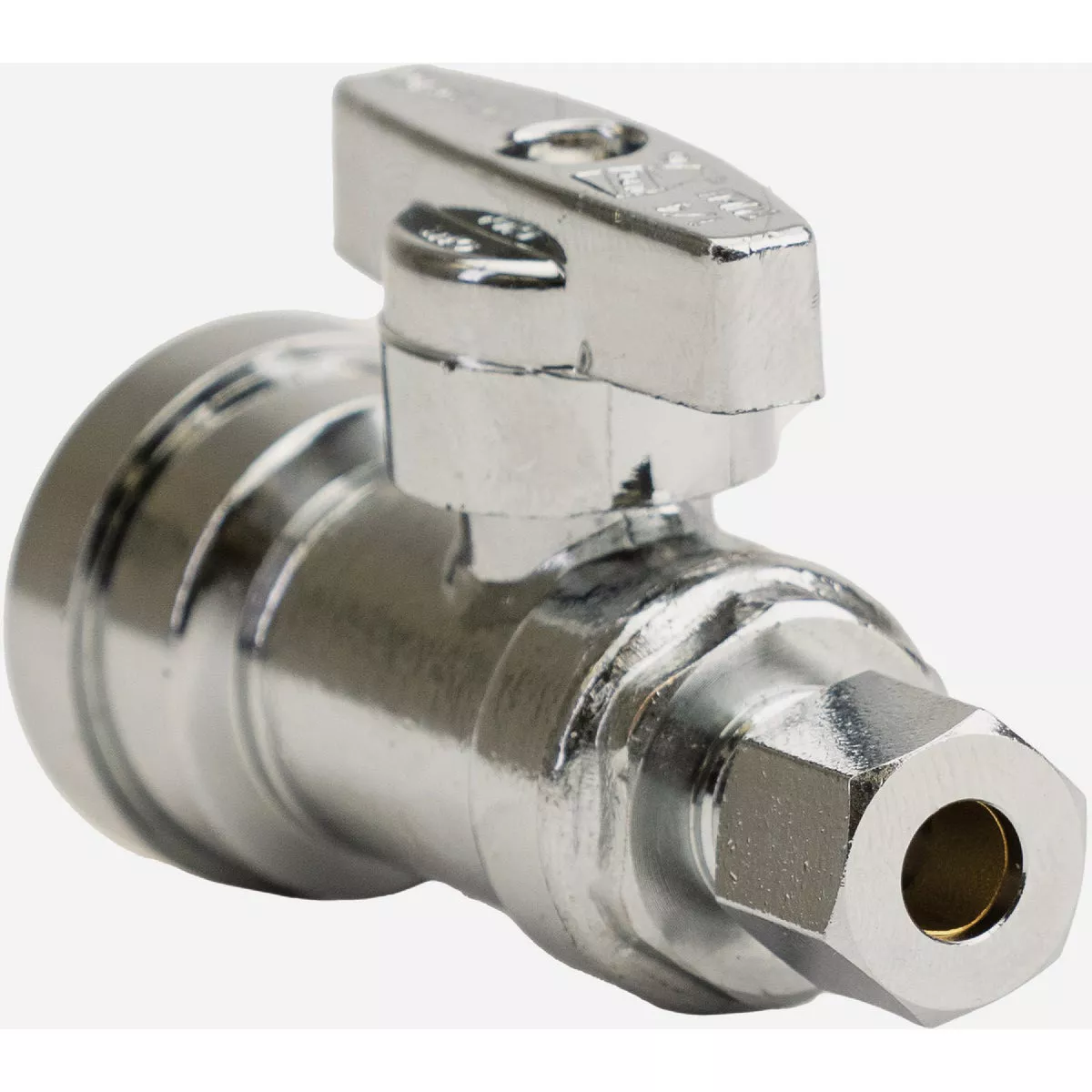 QuickFitting 1/2 In. Push-to-Connect x 1/4 In. OD Compression Chrome ...