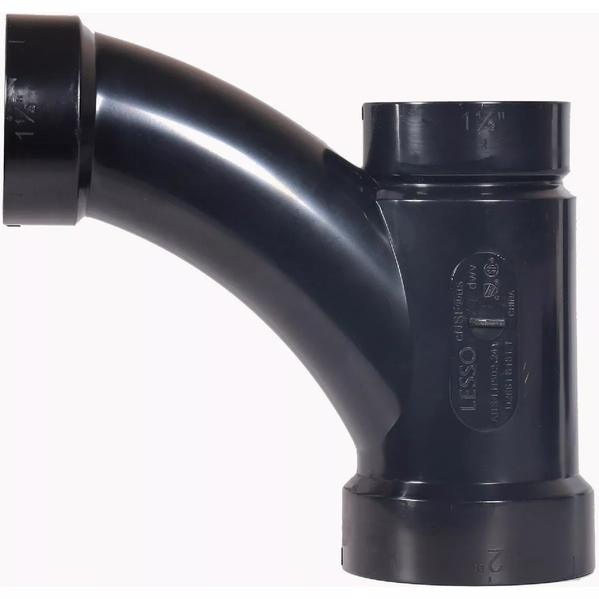 Lesso 4 x 4 x 2 In. Reducing Combination Wye & 1/8 Bend (HUBHUBHUB ...