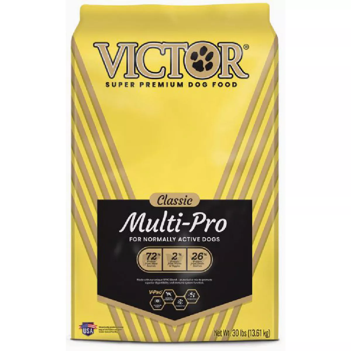 Victor Classic Multi-Pro 30 Lb. Dry Dog Food for Normally Active Dogs ...