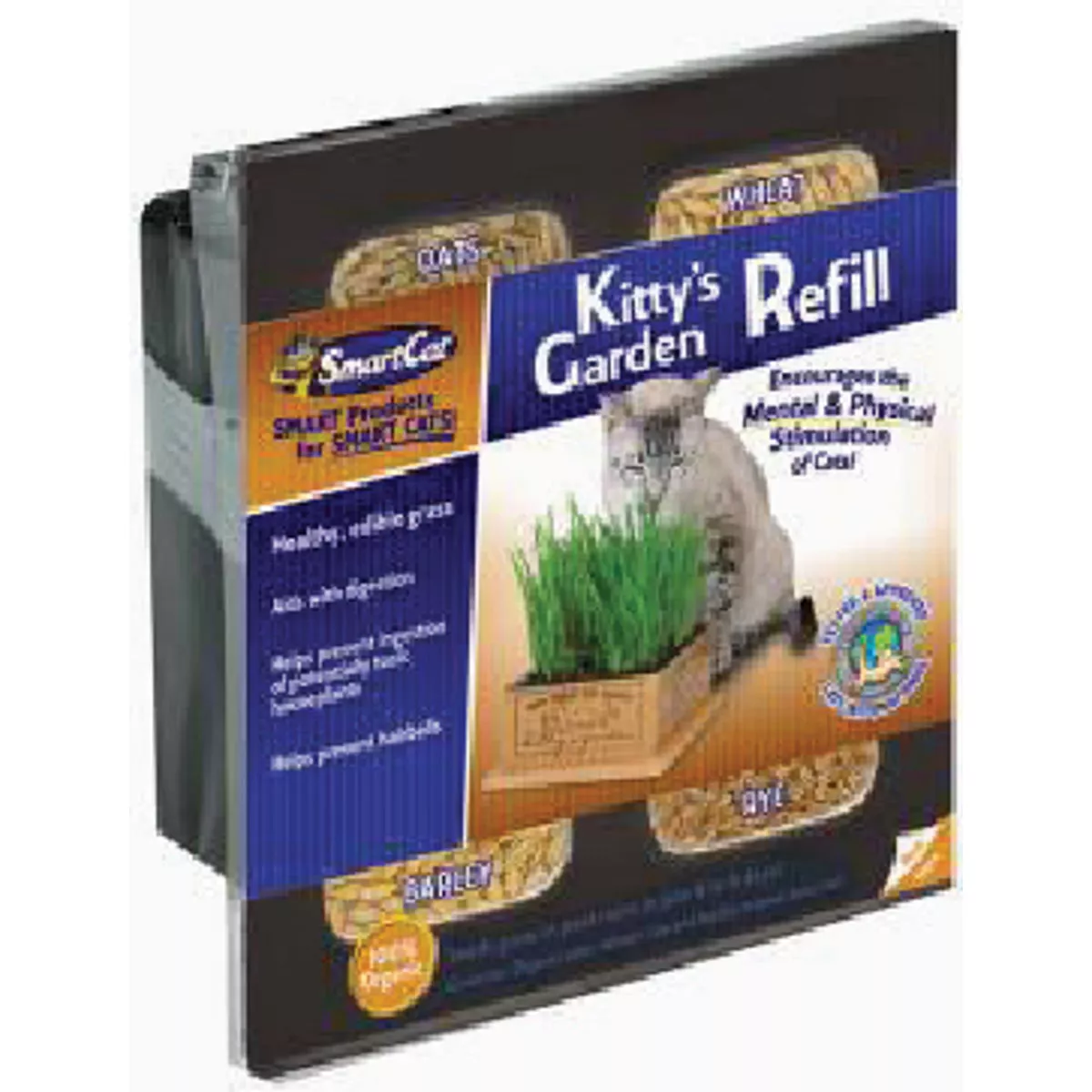 Smart Cat Kitty's Garden Grass Box Seed Refill Kit | True Value Hardware