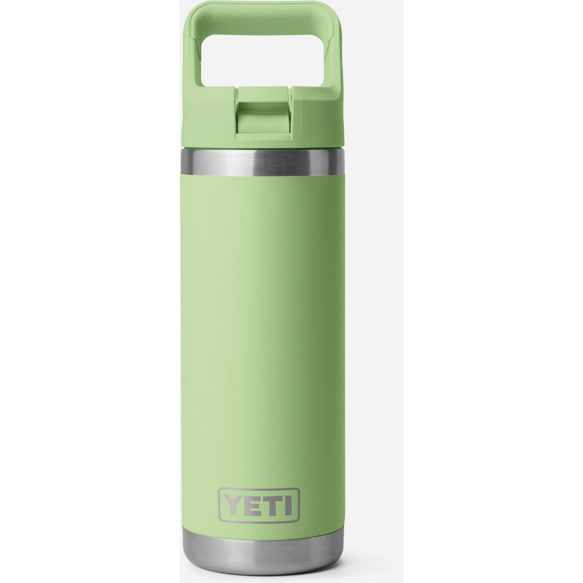 YETI Rambler 18 Oz. Water Bottle with Color-Matched Straw Cap, Key Lime ...
