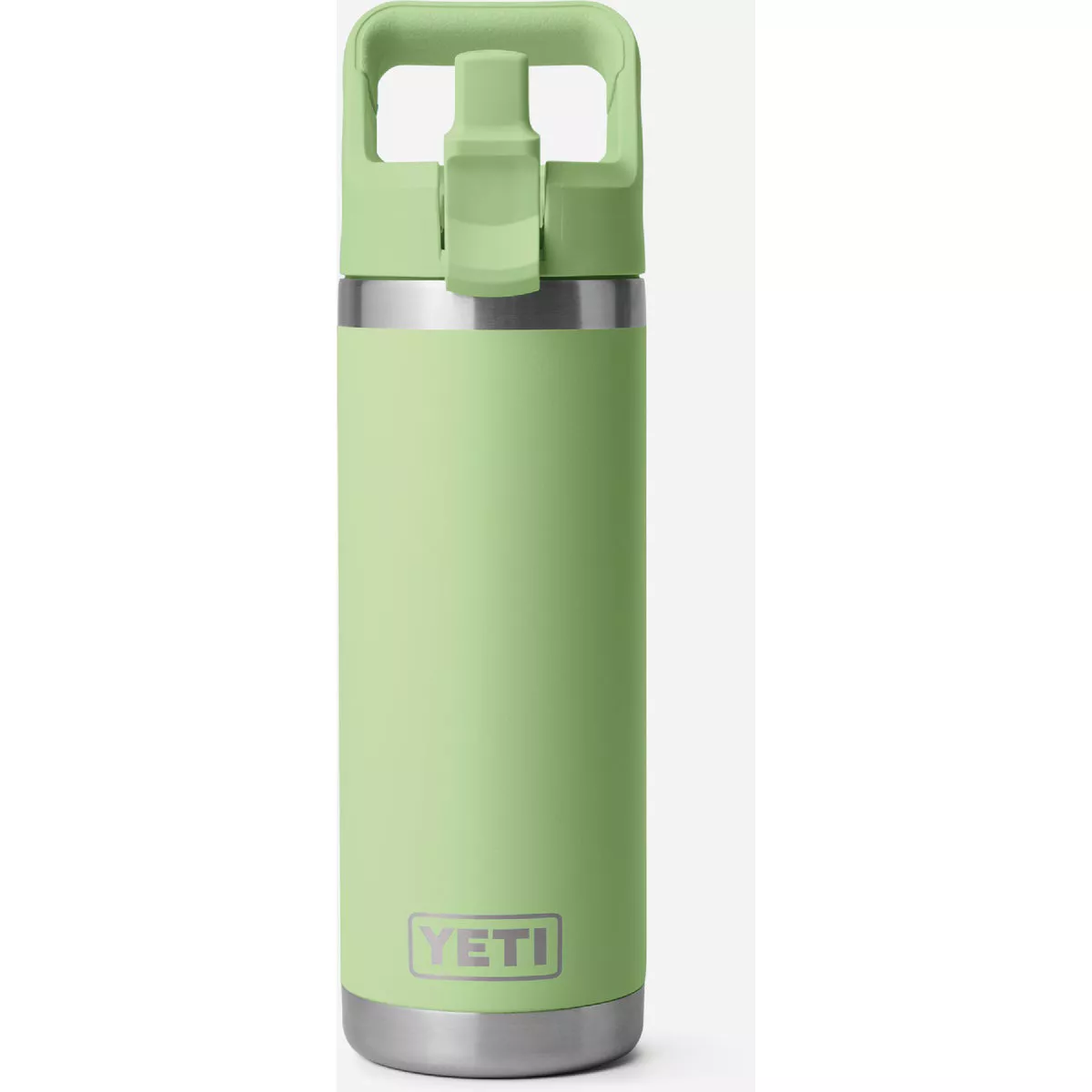 YETI Rambler 18 Oz. Water Bottle with Color-Matched Straw Cap, Key Lime ...