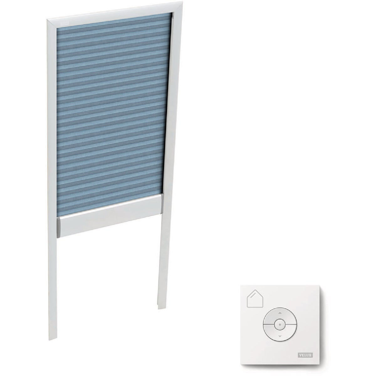 Velux Jeans Blue Solar Powered Light Filtering Skylight Blind for VS C06, VSE C06, and VSS C06 ...