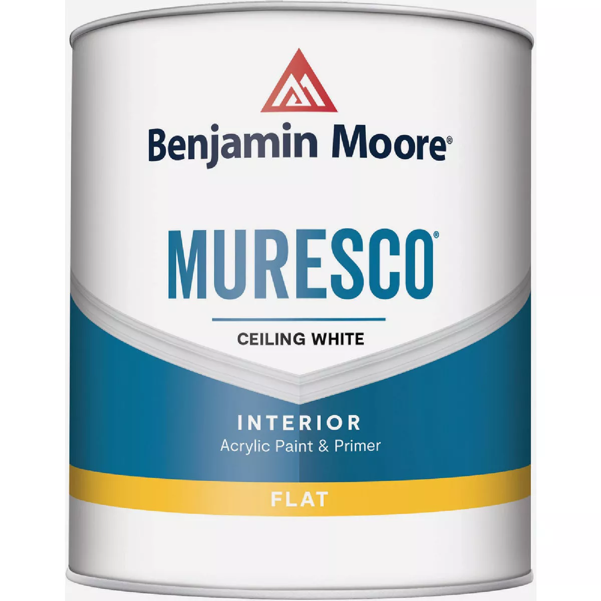 Benjamin Moore Muresco Acrylic Latex Flat Ceiling Paint, Ceiling White ...