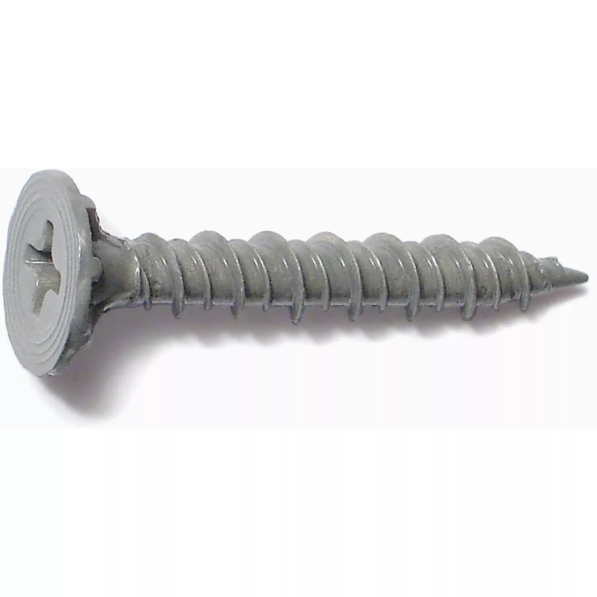 Midwest Fastener #8 x 1-1/4 In. Gray Ceramic Coated Steel Sharp Point Phillips Wafer Head Cement ...