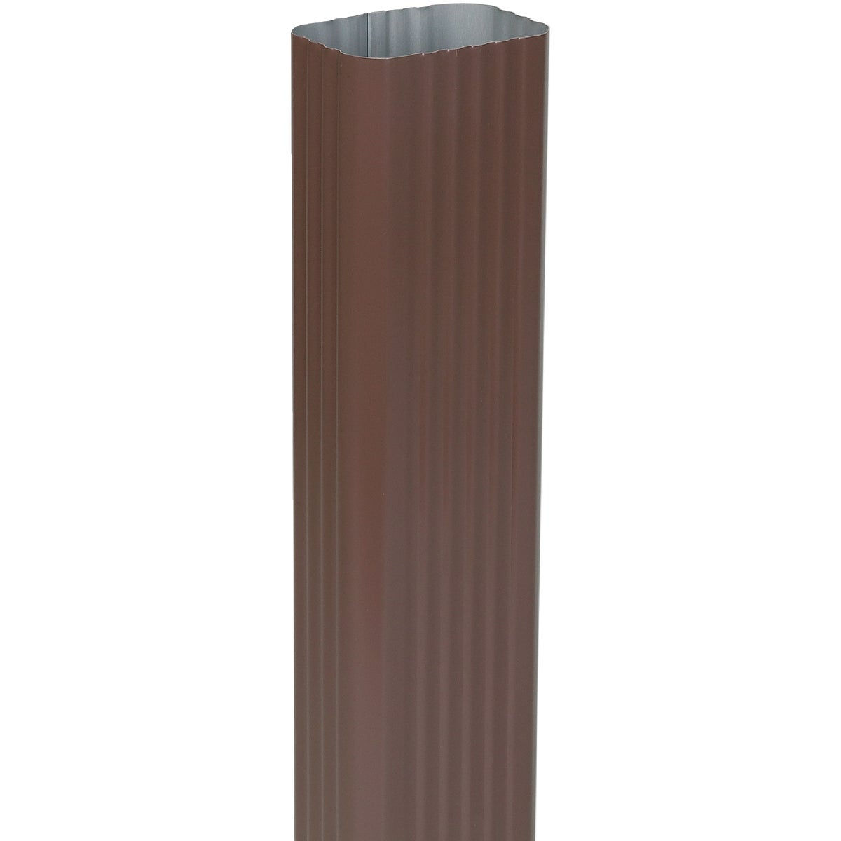 Spectra Metals 2 In. x 3 In. Brown Aluminum Downspout | Do it Best