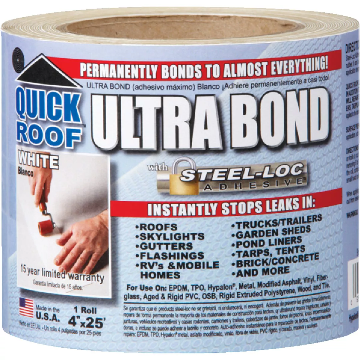 Quick Roof Ultra Bond 4 In. x 25 Ft. Instant Self-Adhesive Roof Repair ...