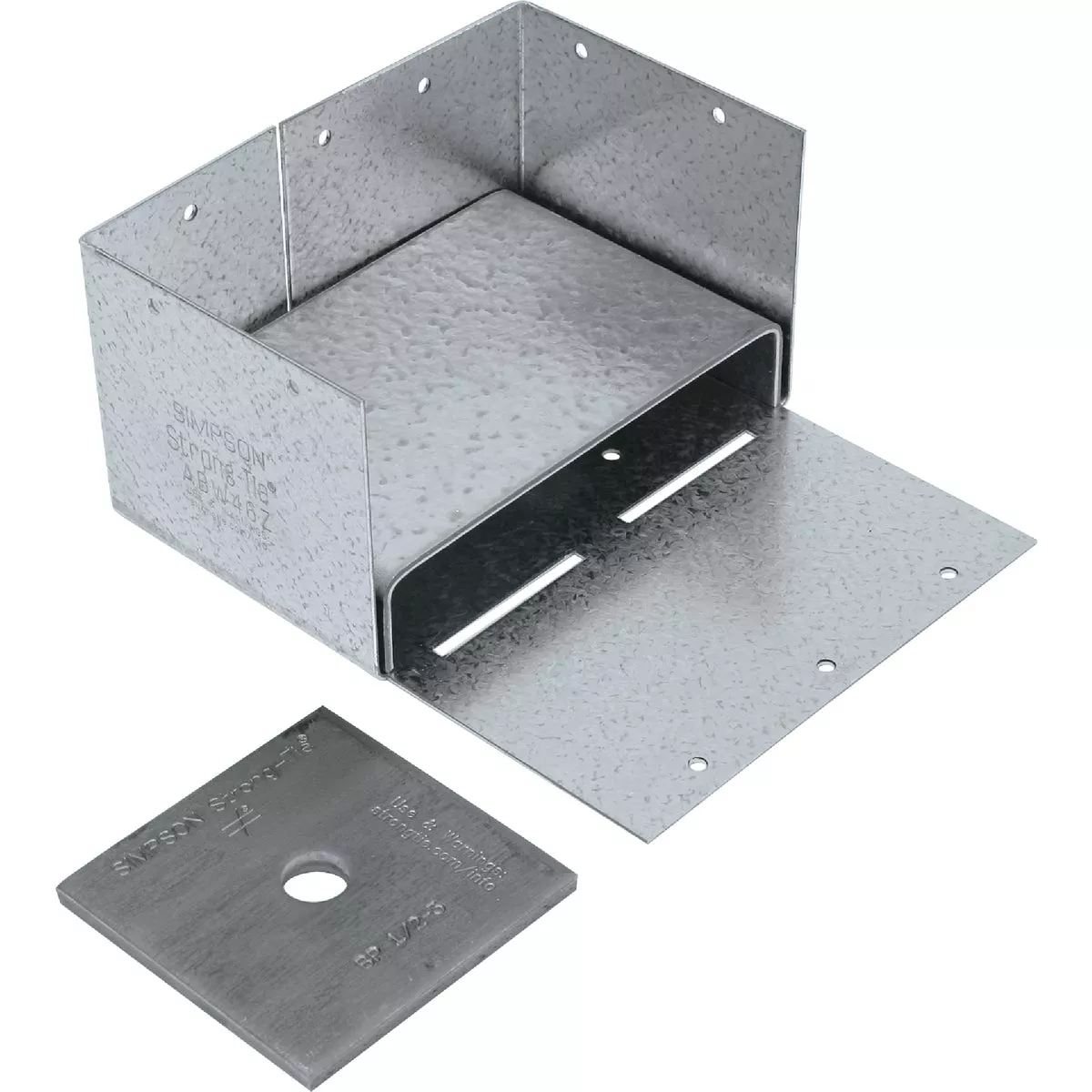 ABW ZMAX Galvanized Adjustable Standoff Post Base for 4x6 | Do it Best