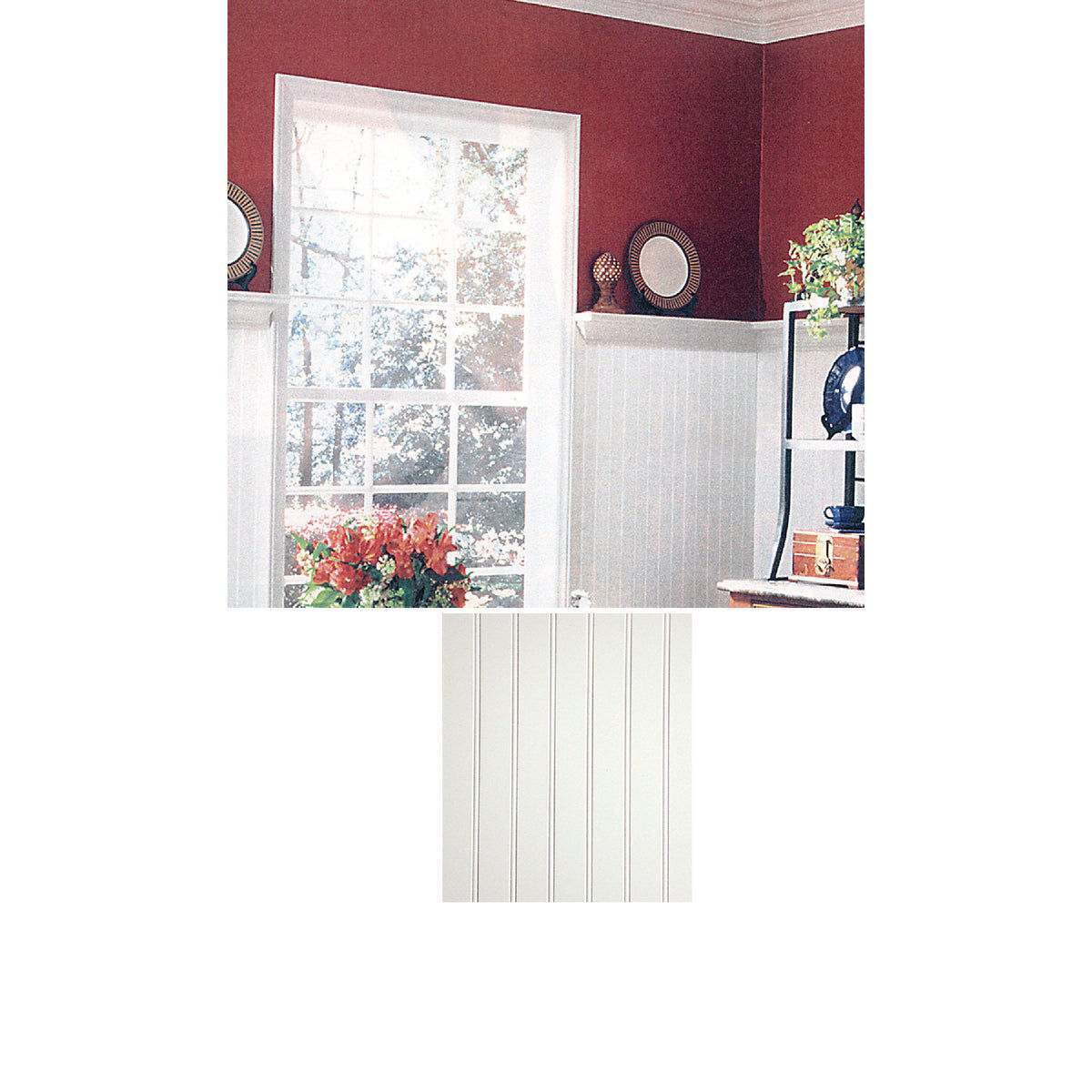 DPI 4 Ft. x 8 Ft. x 3/16 In. Paintable White Beaded Wall Paneling | Do ...