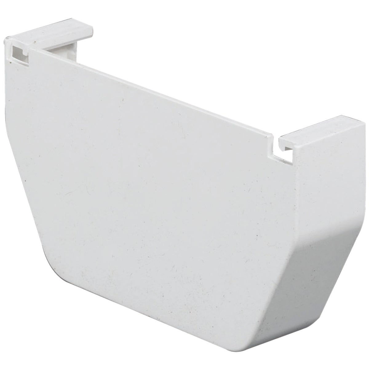 Amerimax 5 In. Contemporary White Vinyl Gutter End Cap | Do it Best