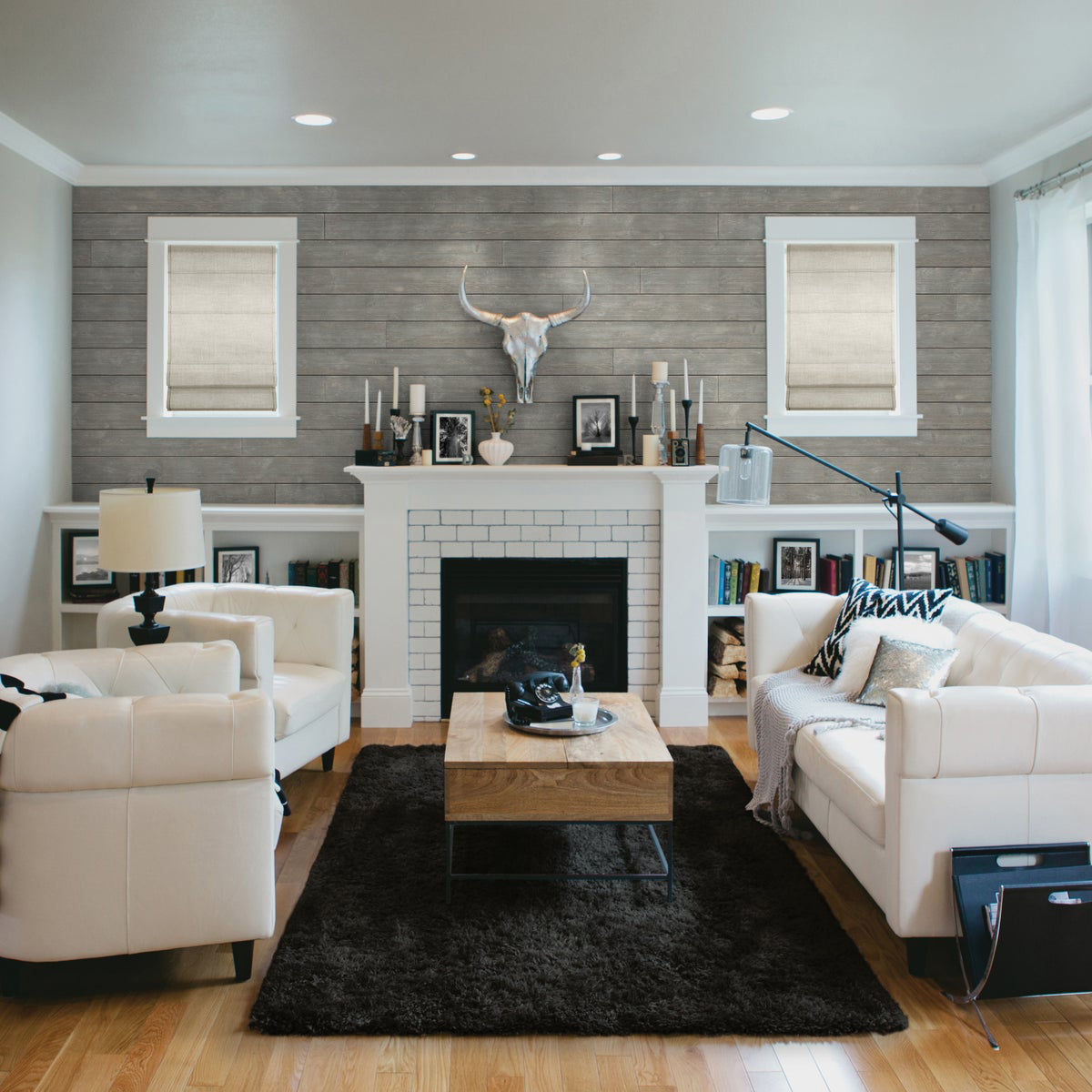 UFP-Edge 6 In. W x 8 Ft. L x 1 In. Thick Gray Wood Rustic Shiplap Board ...