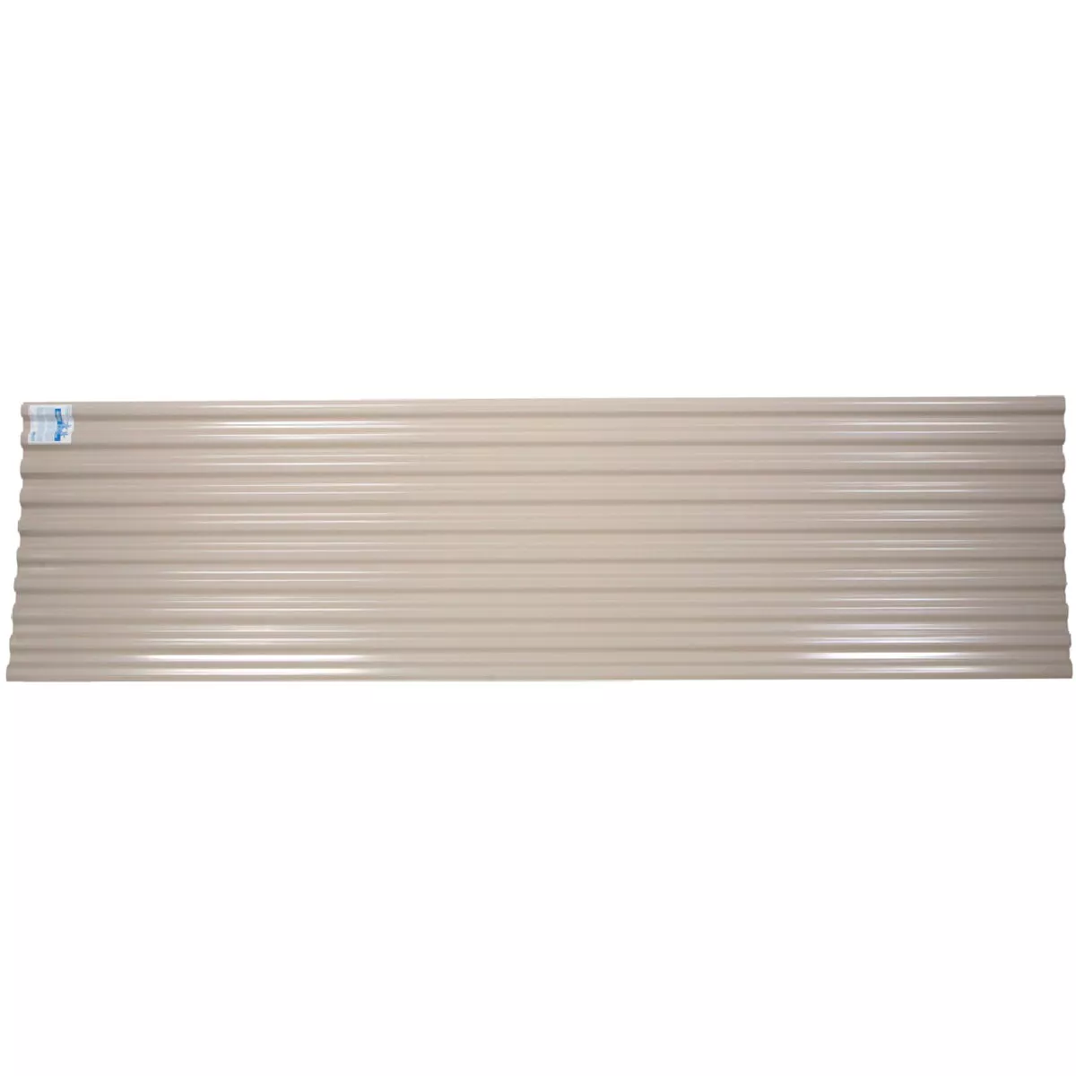 Tuftex Vinyl 26 In. x 10 Ft. Opaque Tan Square Wave Vinyl Corrugated ...