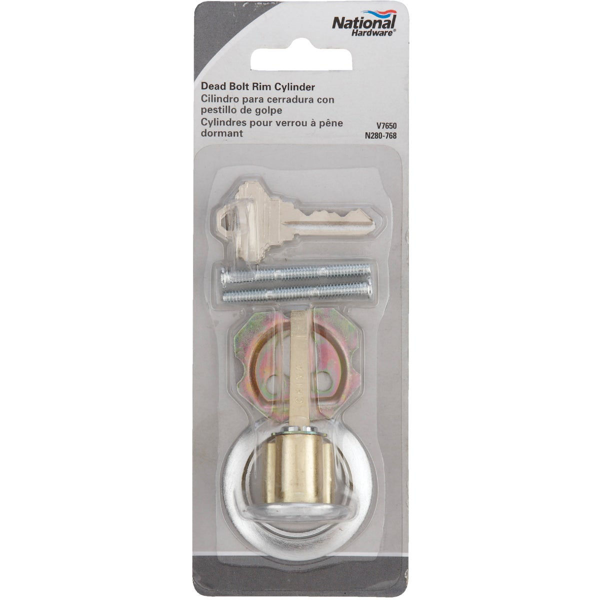 Prime-Line 5-Pin Brass Diecast Rim Cylinder Lock with Trim Ring | Do it ...