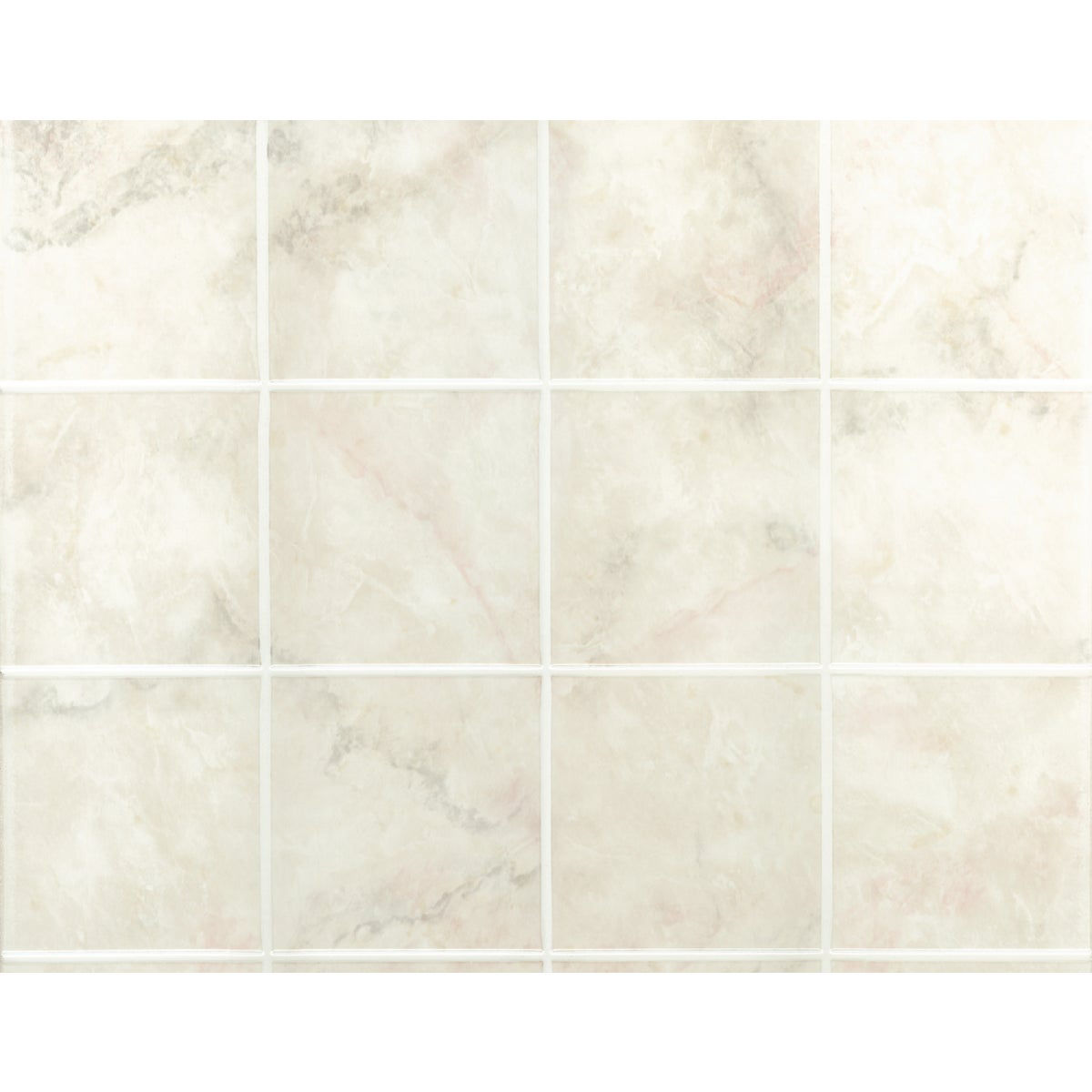 DPI AquaTile 4 Ft. x 8 Ft. x 1/8 In. Beige Milan Marble Tileboard Wall ...