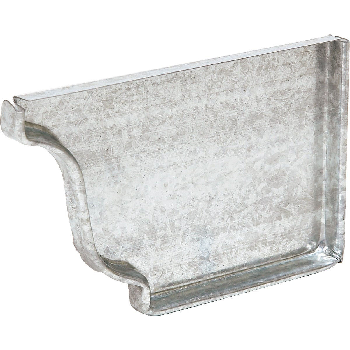 Amerimax 5 In. Galvanized Right Gutter End Cap | Do it Best