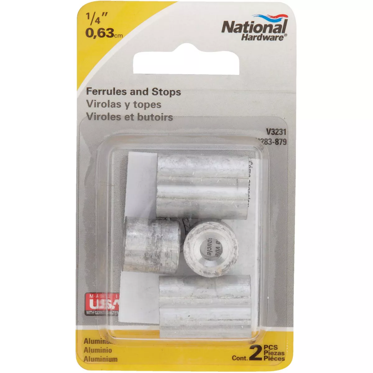 Prime-Line Cable Ferrules and Stops, 1/4", Aluminum | Do it Best