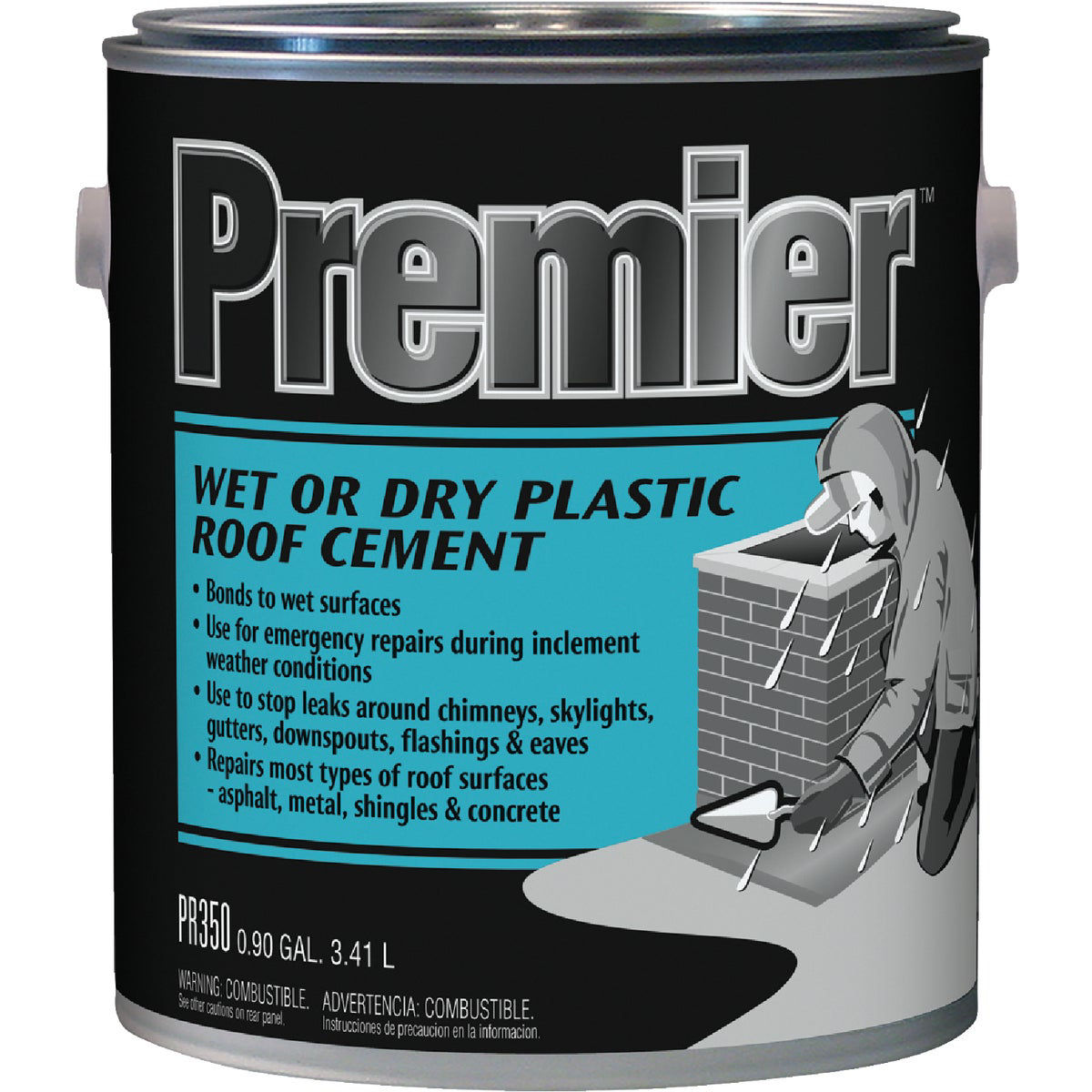 Premier 350 1 Gal. Wet or Dry Plastic Roof Cement | Do it Best
