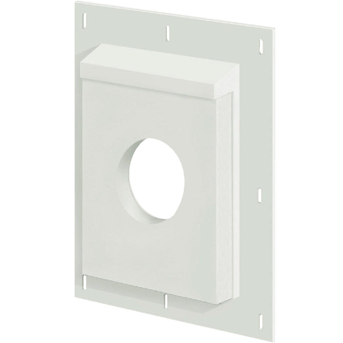 Builders Edge Sturdimount 8-1/2" x 11" Arctic White Fiber Cement ...