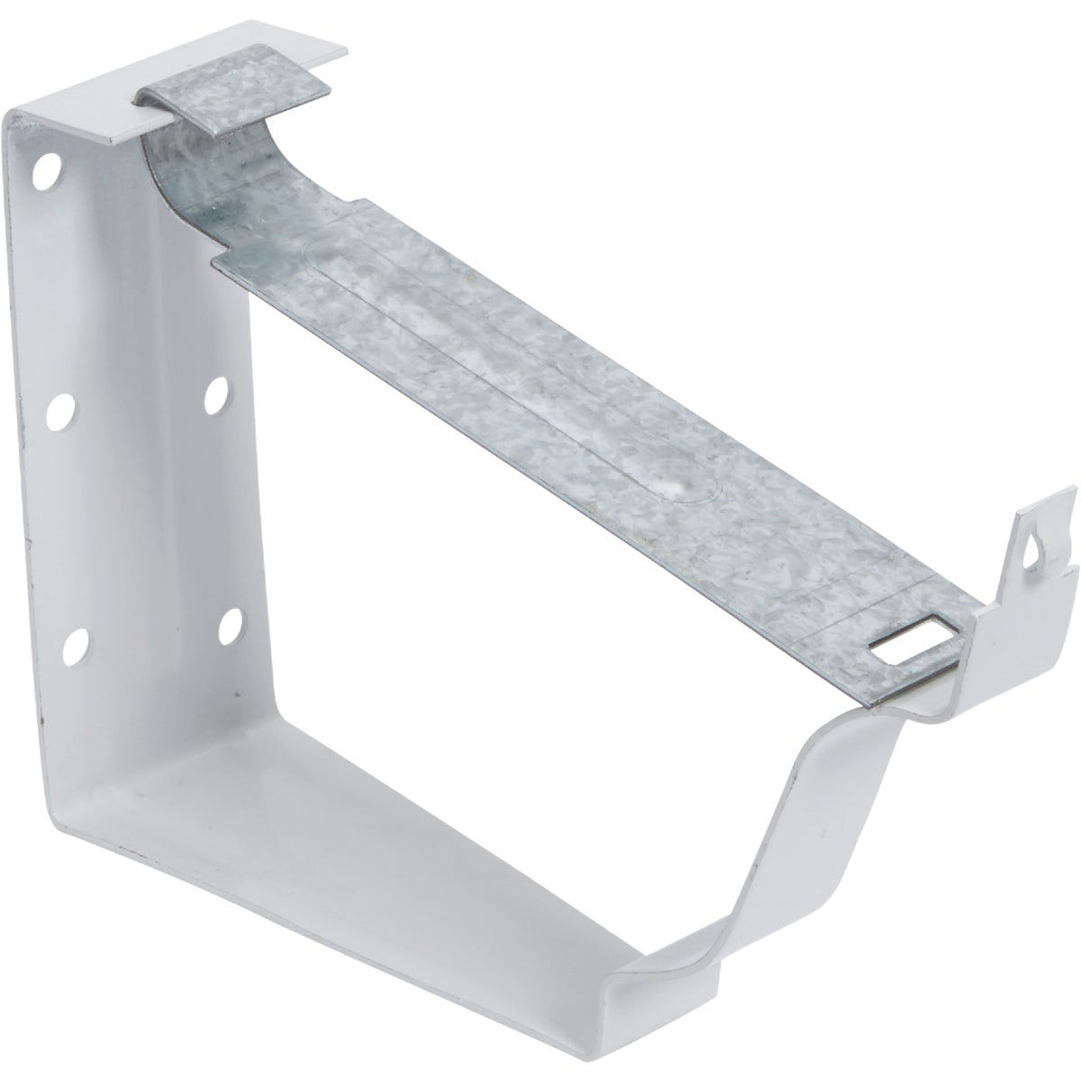 Amerimax K Style Galvanized White Snap-Lok Gutter Hanger Bracket | Do ...