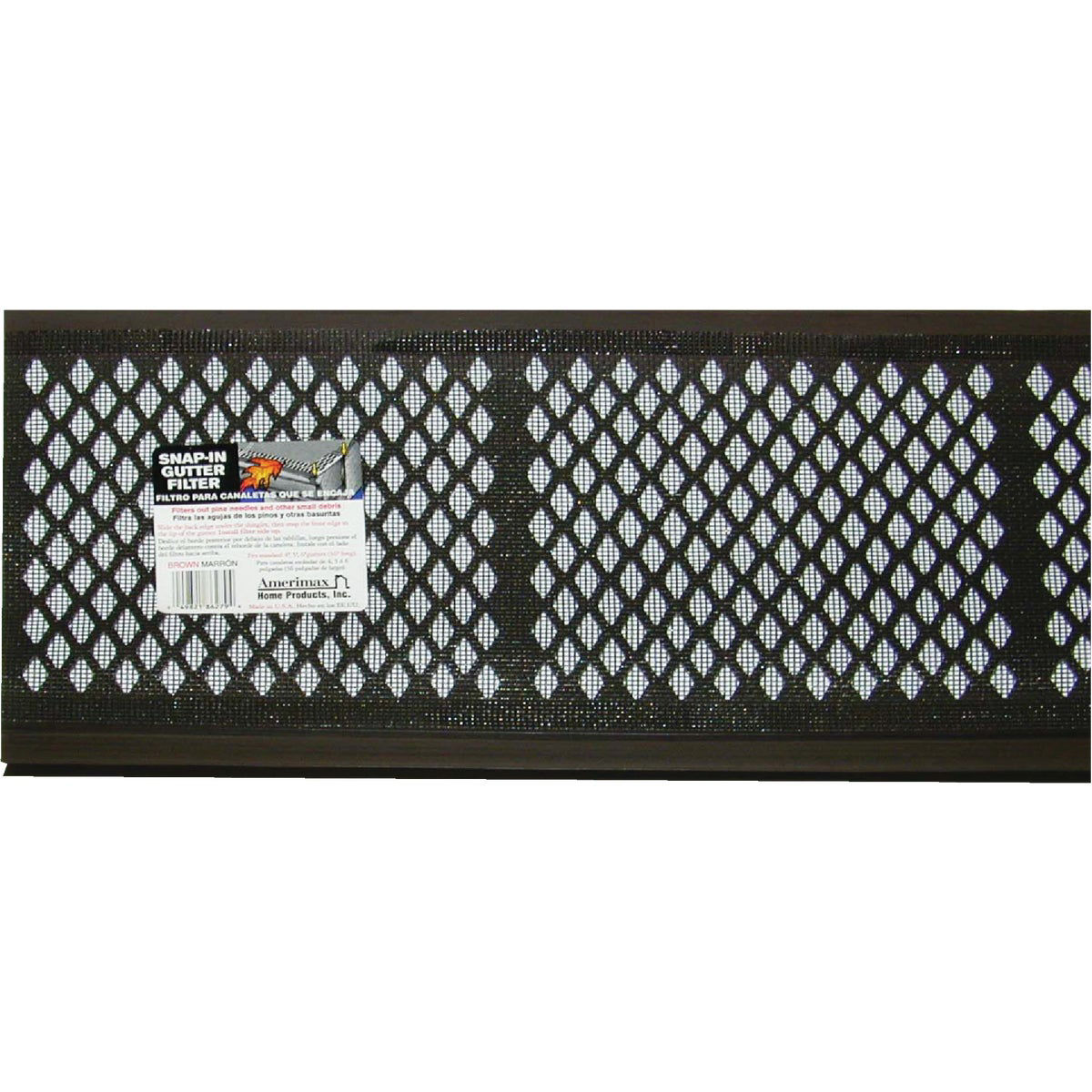 Amerimax 6-1/2 In. x 3 Ft. Brown Vinyl Gutter Guard with Filter | Do it ...