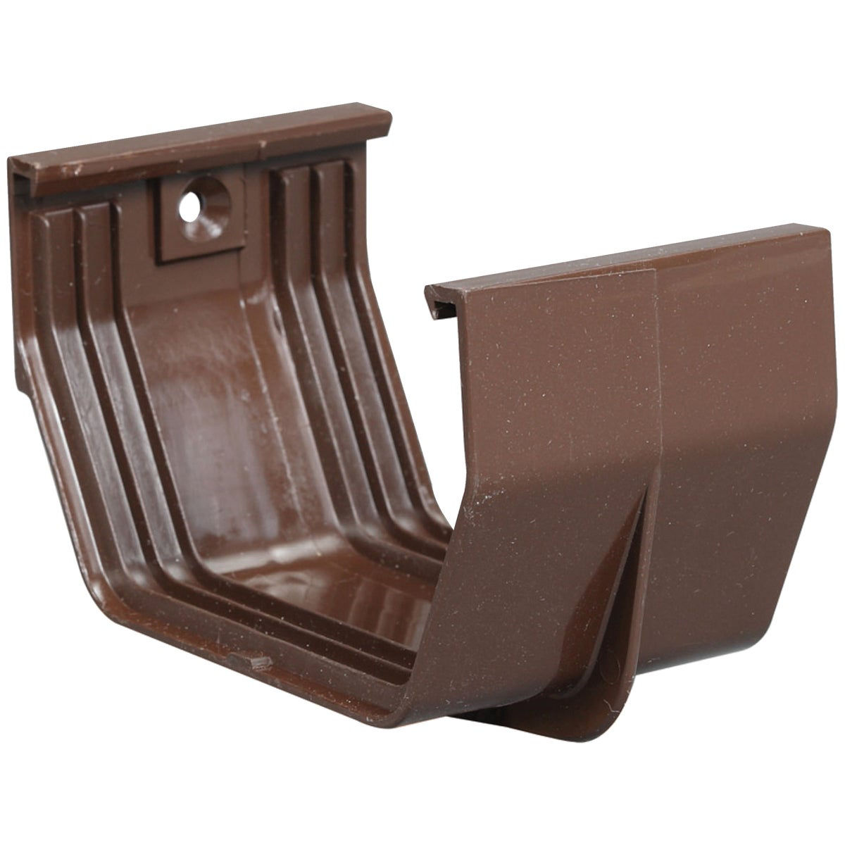 Amerimax 5 In. Contemporary Brown Vinyl Gutter Slip Joint Connector ...