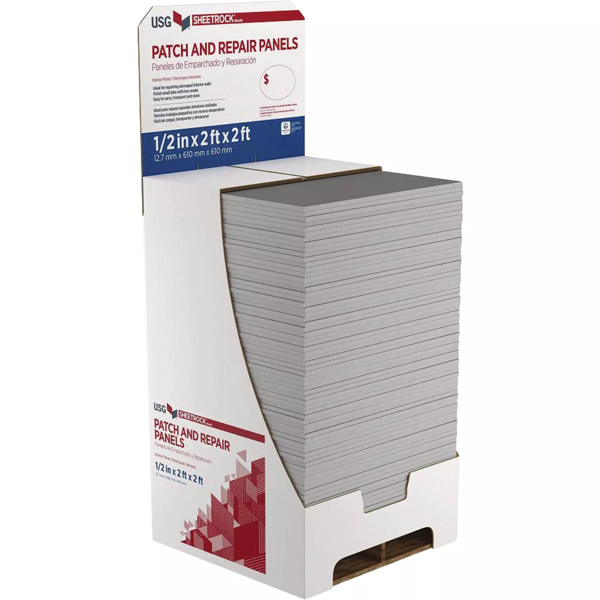 Sheetrock 1/2 In. x 2 Ft. x 2 Ft. Gypsum Patching Drywall Panel | True ...
