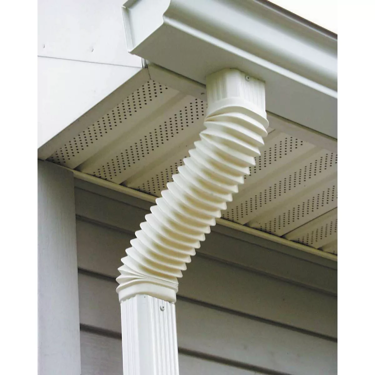 Amerimax 2 x 3 In. Plastic White Front or Side Downspout Elbow | Do it Best