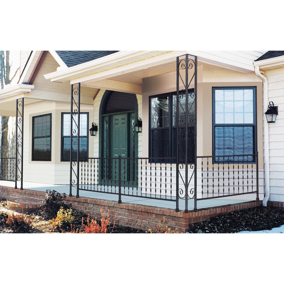 Gilpin Windsor Plus 32 In. H. x 6 Ft. L. Wrought Iron Railing | Do it Best