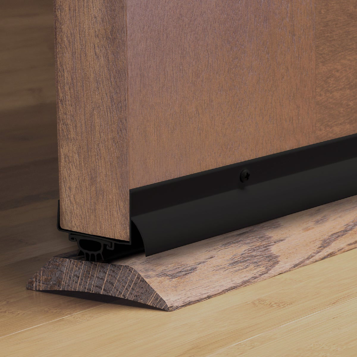 M-D 1-3/4 In. x 1-5/8 In. x 36 In. Matte Black Aluminum U-Shaped Door ...