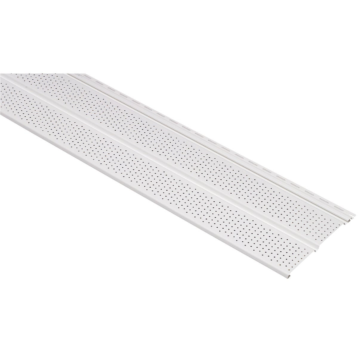 D5 12 Ft. Fully Vented White Standard Vinyl Soffit | Do it Best