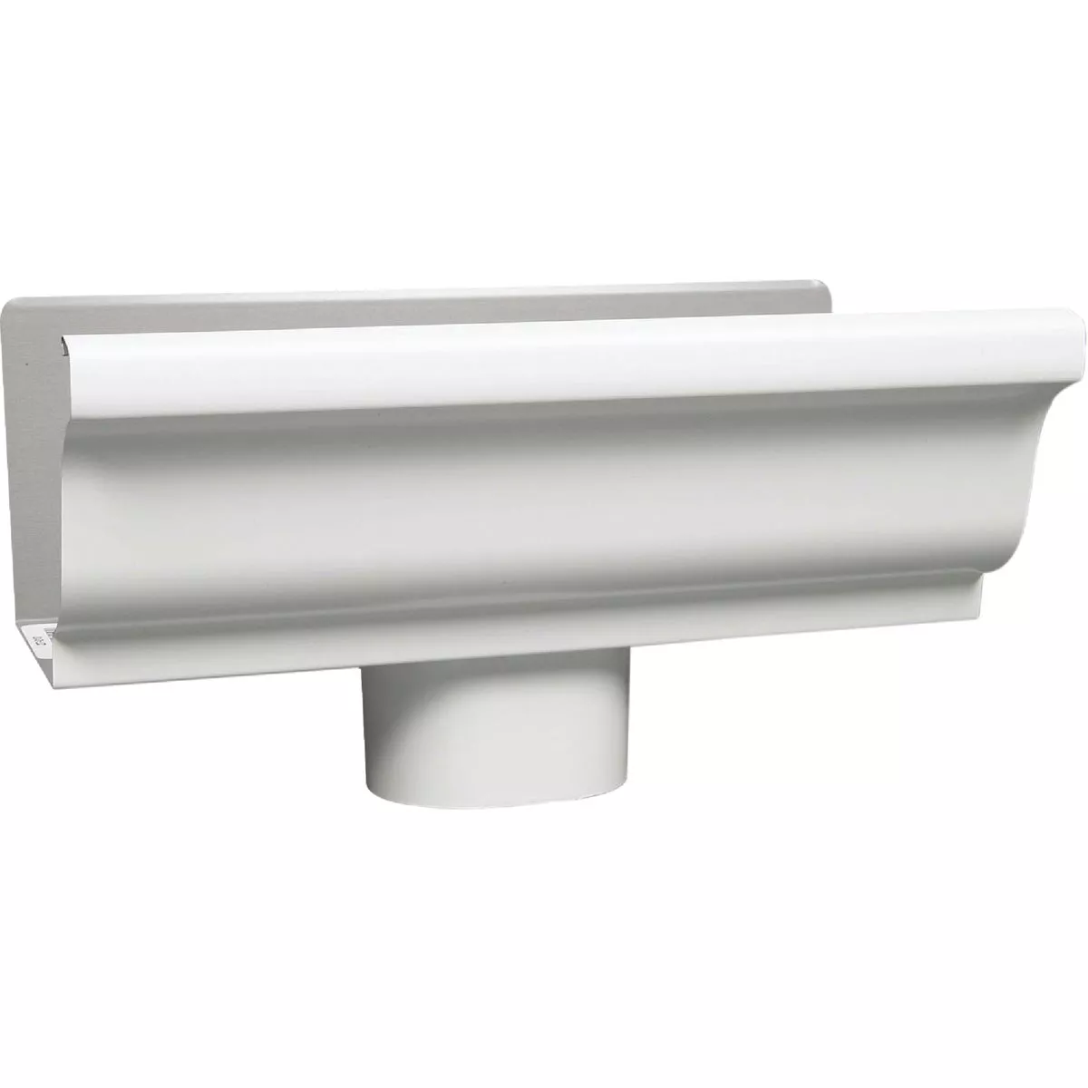Amerimax 4 In. K Style Galvanized White Gutter Drop Outlet | Do it Best