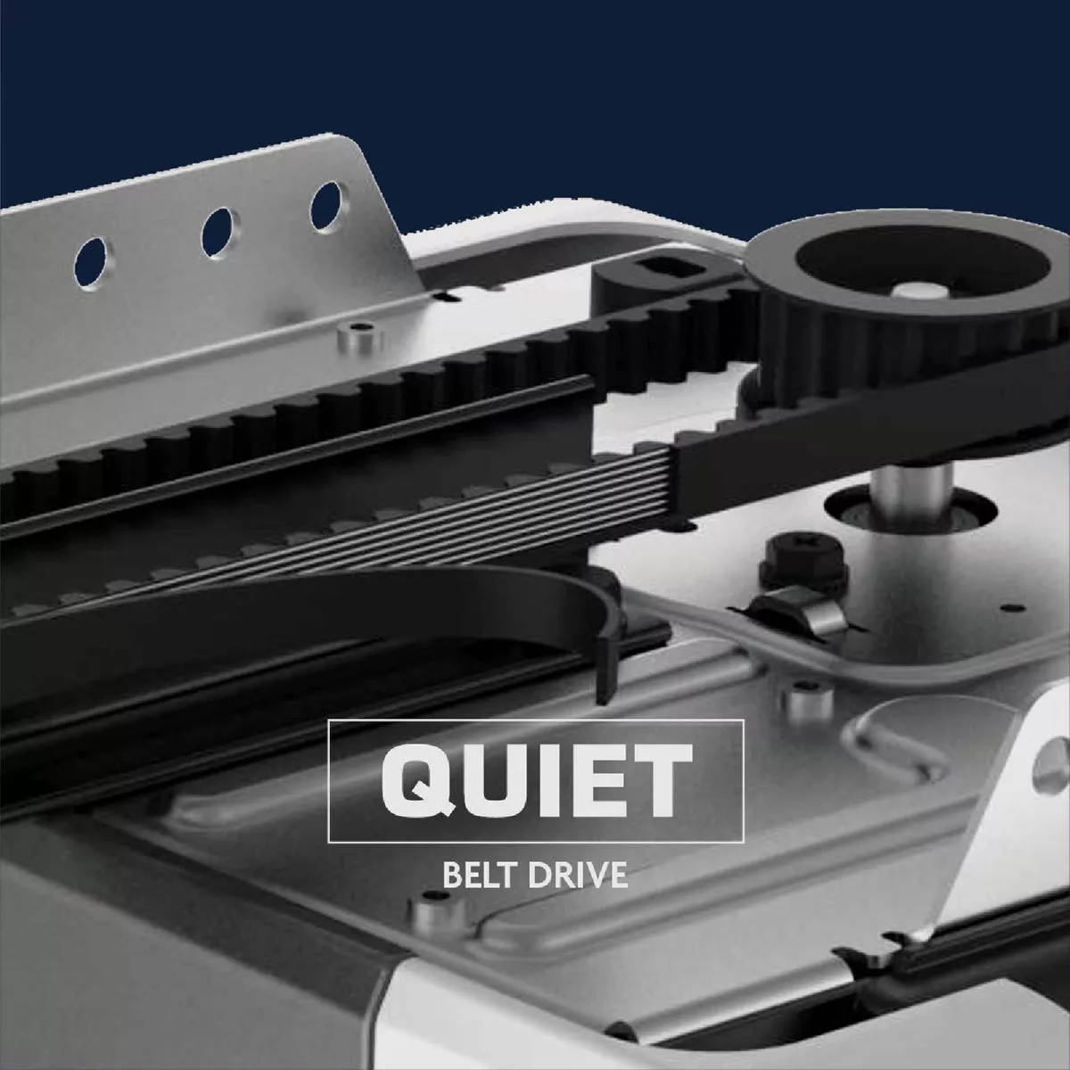 Chamberlain B2202 1/2 HP myQ Smart Belt Drive Garage Door Opener with ...