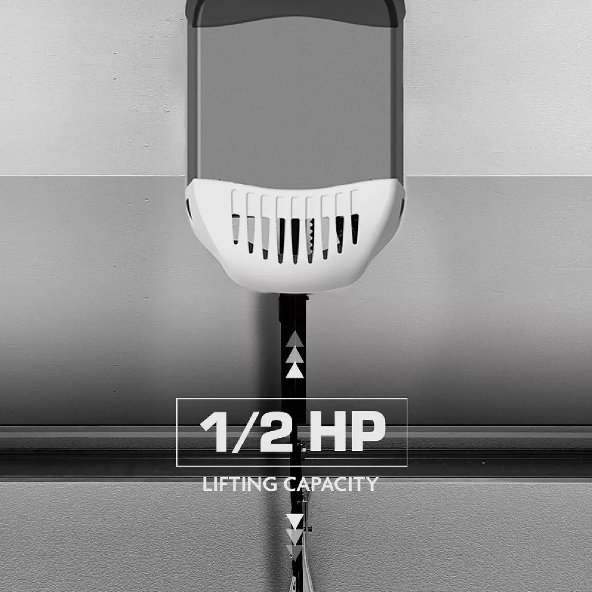 Chamberlain B2202 1/2 HP myQ Smart Belt Drive Garage Door Opener with ...