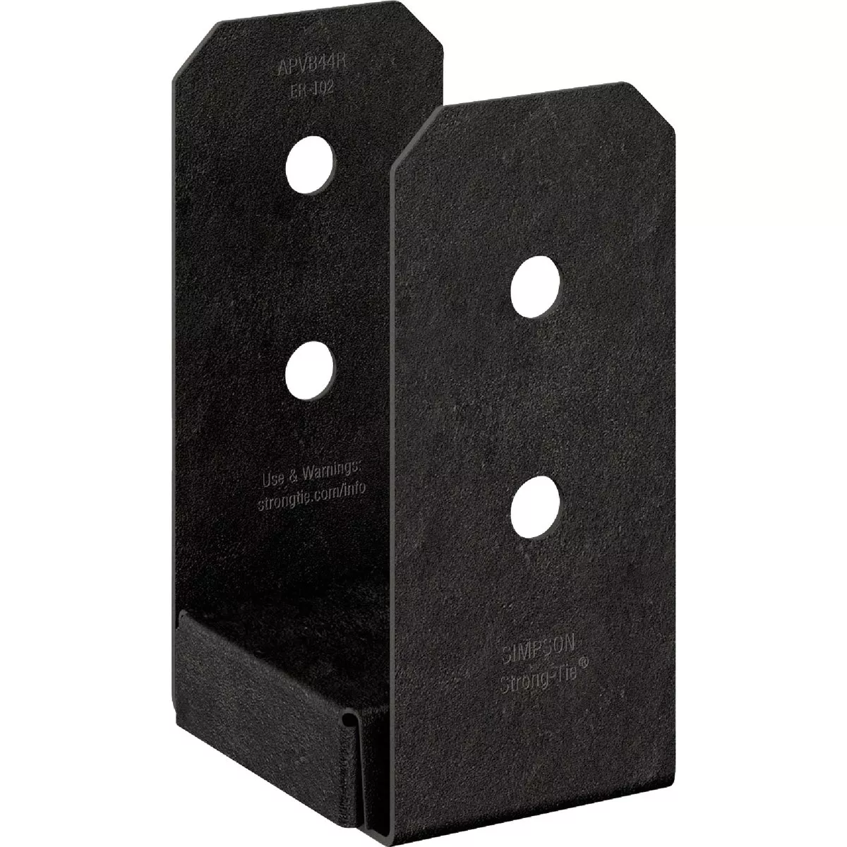 Simpson Strong-Tie Outdoor Accents Avant Collection ZMAX 4X4 Black ...