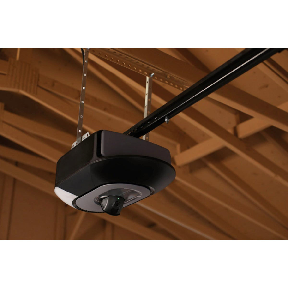 Chamberlain 3/4 HP myQ Secure View Smart Belt Drive Garage Door Opener ...
