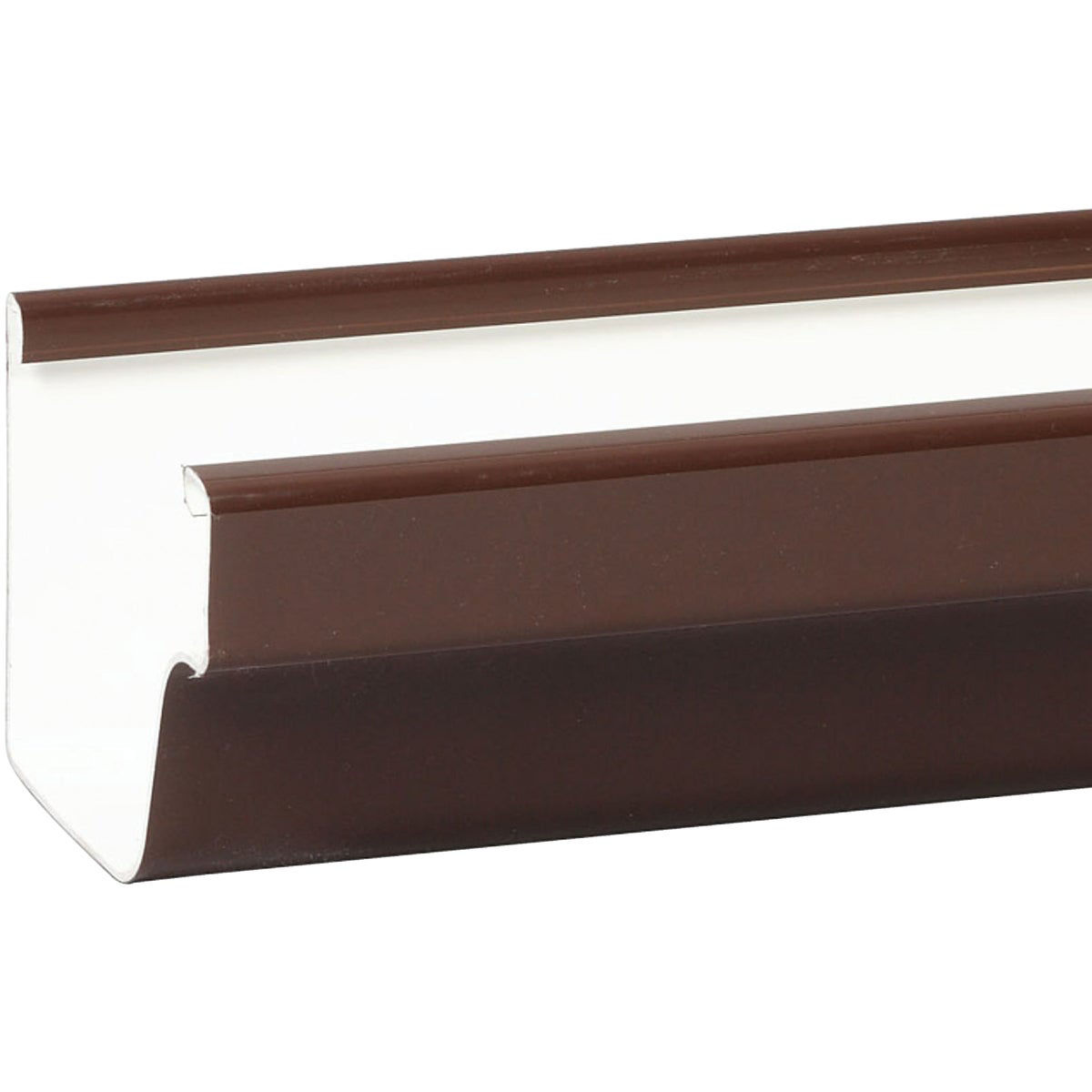 Amerimax 5 In. Traditional K-Style Brown Vinyl Gutter 10 Ft. | Do it Best